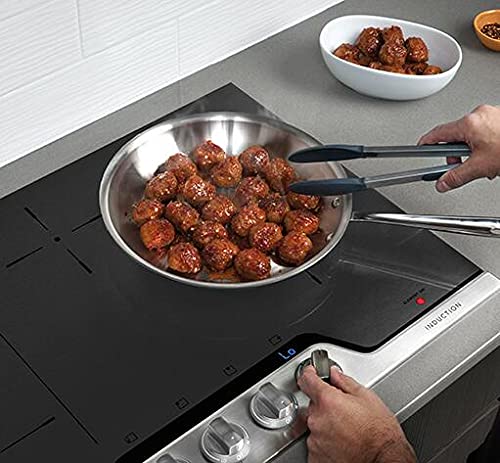 Frigidaire Professional FPIC3077RF 30" ADA Compliant Induction Cooktop with 4 Elements, PowerPlus Induction Technology, SpacePro Bridge Element, and Knob Controls: Stainless Steel