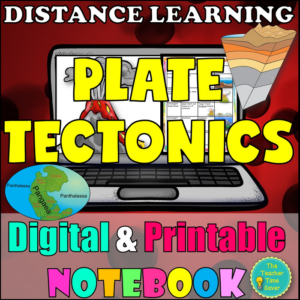 plate tectonics distance learning interactive notebook