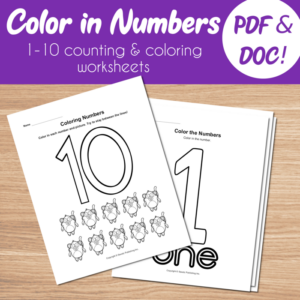 coloring in numbers