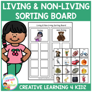 living & non-living sorting board