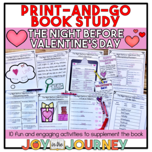 activities for the book: the night before valentines day