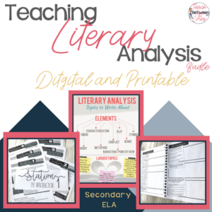 literary analysis complete unit bundle - everything you need to teach, practice, and assess literary analysis