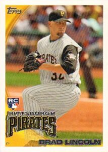 2010 topps update #us-115 brad lincoln pittsburgh pirates mlb baseball card (rc - rookie card) nm-mt