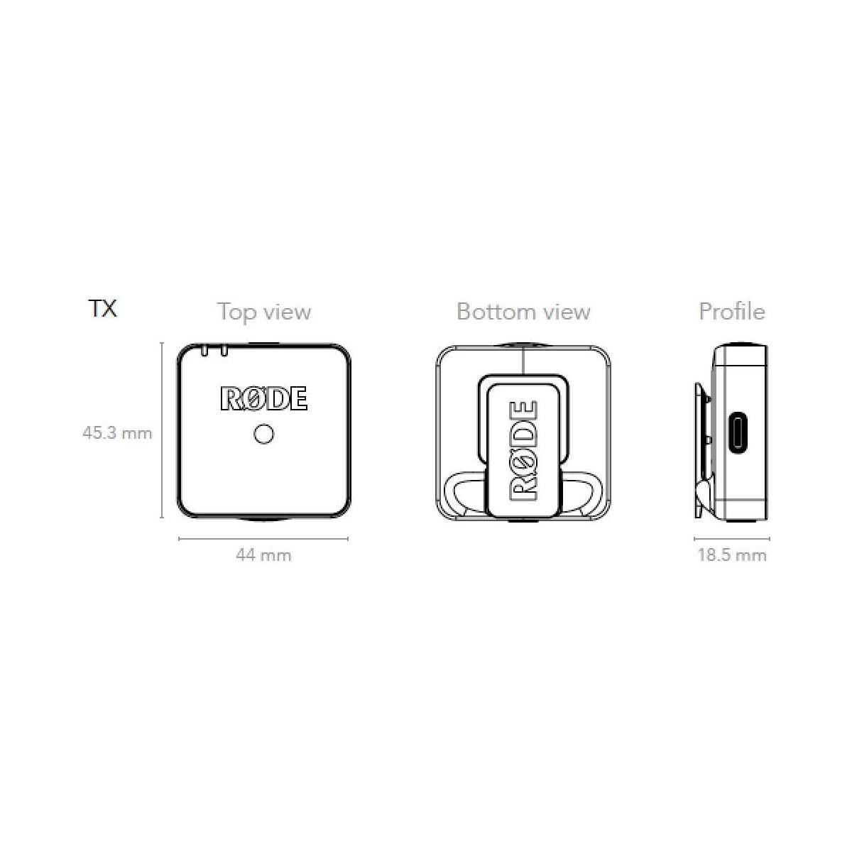 Rode Wireless GO Compact Wireless Microphone System - White