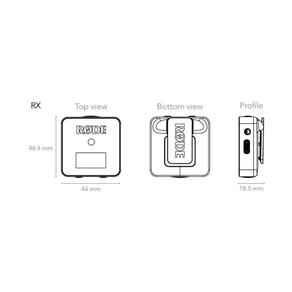 Rode Wireless GO Compact Wireless Microphone System - White