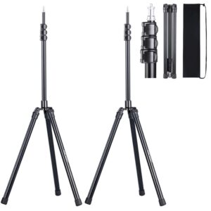 K&F Concept 79 inch/2.01m Light Stand, Studio Photography Tripod, Heavy Duty for Studio, Speedlight, Reflector, Flash, Softbox, Umbrella, Backgrounds, Portrait - 2 Pack