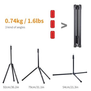 K&F Concept 79 inch/2.01m Light Stand, Studio Photography Tripod, Heavy Duty for Studio, Speedlight, Reflector, Flash, Softbox, Umbrella, Backgrounds, Portrait - 2 Pack