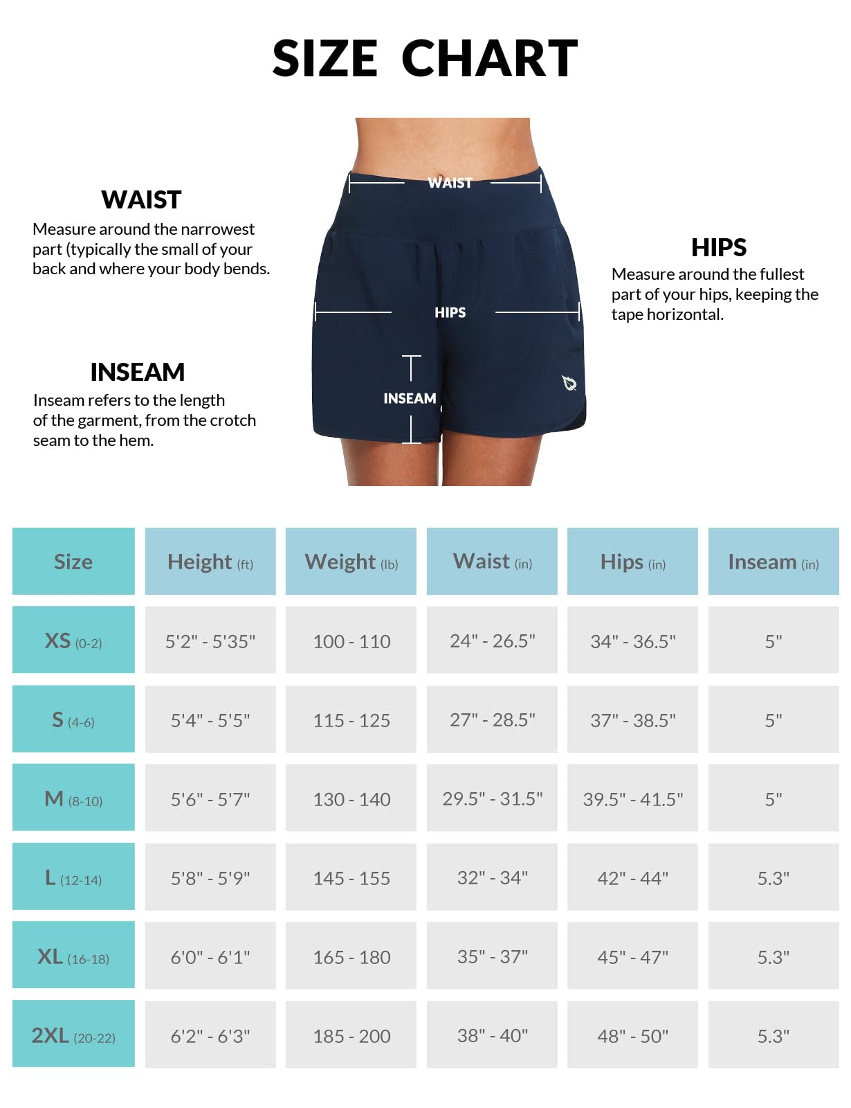 BALEAF Women's 5" Workout Shorts Gym Running Shorts Athletic with Liner High Waistband Quick Dry Sports Zipper Pockets Navy S