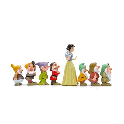 LBYLYH Home Decor Ornament Gift Cute 7 Dwarfs Snowwhite Princess Miniature Figurine Children Gift Resin Craft Fairy Garden Ornament