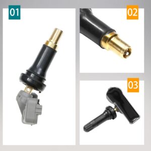 Tire Pressure Sensor 315MHz TPMS Snap-in 4Pcs Compatible with Chevy GMC Cadillac Buick & More Replaces# 13586335, 13581558, 15922396