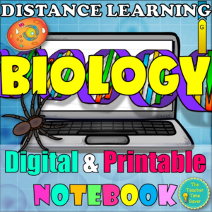 life science biology science workbook—interactive notebook for science,grades 4-10 science, cells, genetics, evolution, ecology, classification classroom or homeschool curriculum digital and printable