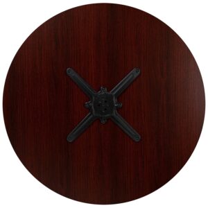 Flash Furniture Chapman 36" Round Multi-Purpose Conference Table in Mahogany