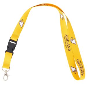 desert cactus ashland university lanyard eagles car keys id badge holder keychain detachable breakaway snap buckle (yellow)