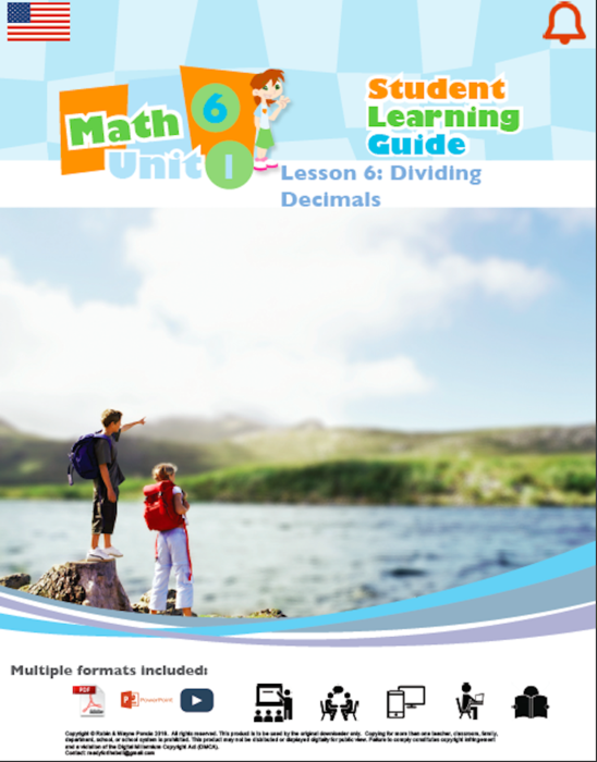 Grade 6: Math: Decimals, Fractions & Rational Numbers: L6: Dividing Decimals 6.NS.B.3