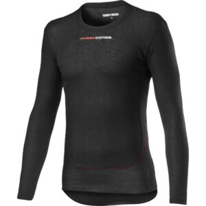 castelli prosecco tech long-sleeve base layer - men's black, l