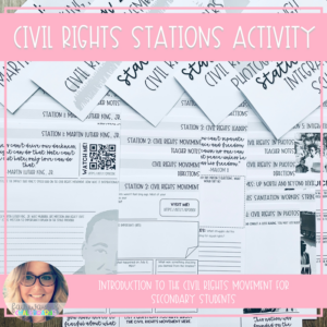 civil rights movement stations activity