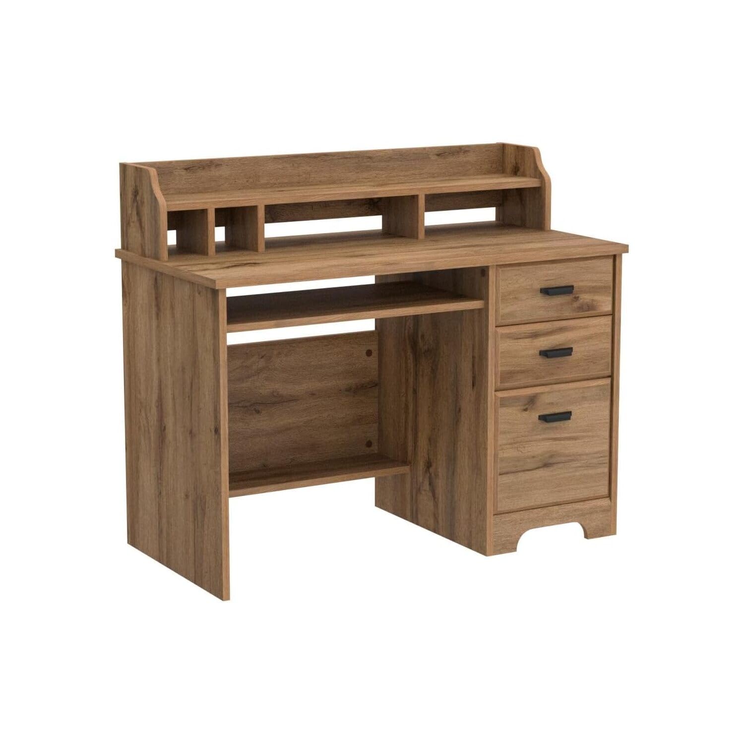 South Shore Furniture Versa Computer Desk with Hutch, Nordik Oak