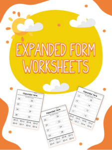 expanded form worksheets