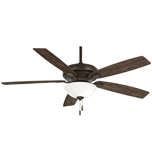 MINKA-AIRE F552L-ORB Watt 60 Inch LED Energy Star Rated Ceiling Fan with DC Motor and 4 Speed Pull Chain in Oil Rubbed Bronze Finish