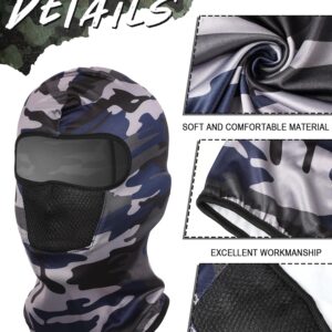 SATINIOR 9 Pieces Balaclava Ski Mask Cover Breathable Sun Dust Protection Full Face Cover for Winter Outdoor Activities (Camouflage, Medium)