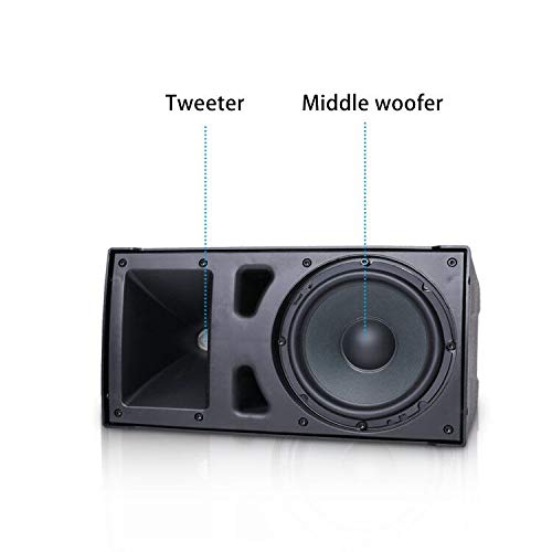 PRORECK Club 4000 18-inch 4000W P.M.P.O Stereo DJ/Powered PA Speaker System Combo Set Line Array Speaker and 18 inch Active Subwoofer with Bluetooth/USB/SD Card/Remote Control