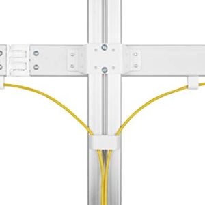 TechOrbits Hex Monitor Stand - Six Screens Heavy Duty Aluminum Monitor Arms - 6 Monitor Premium Mount