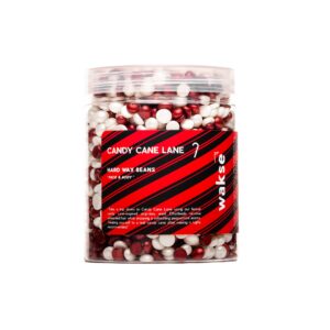 wakse mini candy cane lane hard wax beans (4.8 oz)