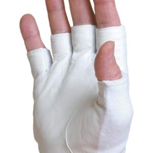 Tourna Tennis Glove-Mens Half, Finger-X-Large-Right, White (TGH-M-XL-R)