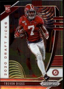 2020 panini prizm (nfl) draft picks #163 trevon diggs alabama crimson tide (nfl) draft picks rc rookie officially licenced ncaa collegiate and nflpa football panini panini football trading card (scan streaks are not on the card itself)