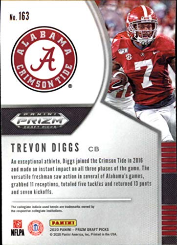 2020 Panini Prizm (NFL) Draft Picks #163 Trevon Diggs Alabama Crimson Tide (NFL) Draft Picks RC Rookie Officially Licenced NCAA Collegiate and NFLPA Football Panini Panini Football Trading Card (Scan streaks are NOT on the Card Itself)