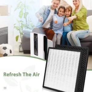 Future Way 2 Set HSP001 Filter Replacement Compatible with HSP001 Smart True HEPA Air Purifier, H13 True HEPA and Activated Carbon Filter