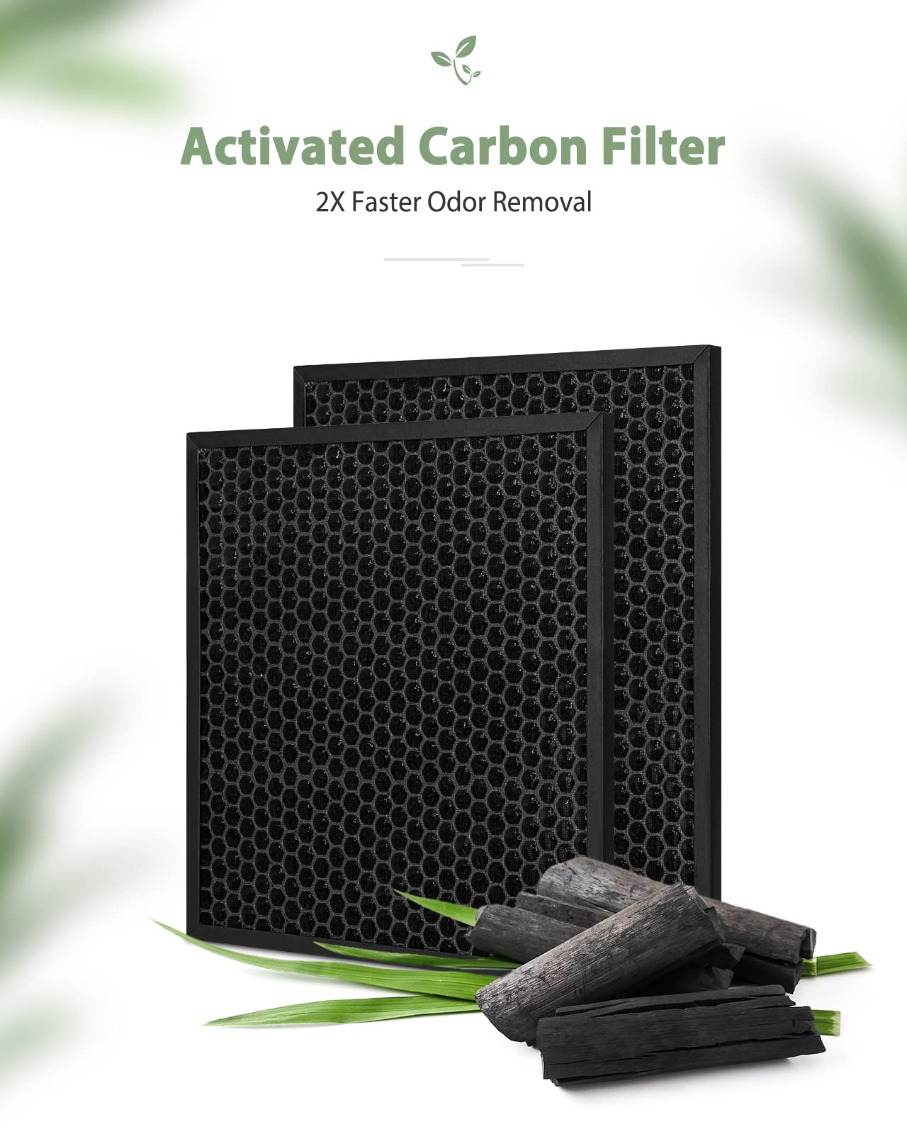 Future Way 2 Set HSP001 Filter Replacement Compatible with HSP001 Smart True HEPA Air Purifier, H13 True HEPA and Activated Carbon Filter