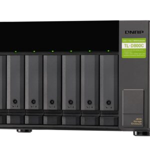 QNAP TL-D800C 8 Bay Desktop JBOD Storage Enclosure with USB 3.2 Gen 2 Type-C Connectivity