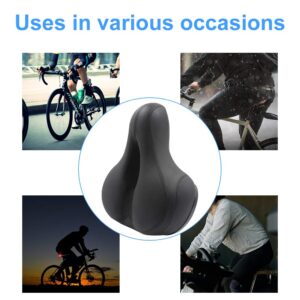 Bike Seat Bicycle Saddle, Shock-Absorbing Spring Reflective Strip, Thickened Memory Foam, Waterproof Replacement Leather Bicycle seat Cushion, for Outsole Men and Women Mountain Bikes