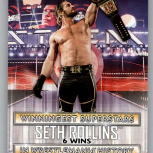 2020 Topps WWE Road to WrestleMania Winningest Superstars in History #WS-3 Seth Rollins Wrestling Trading Card