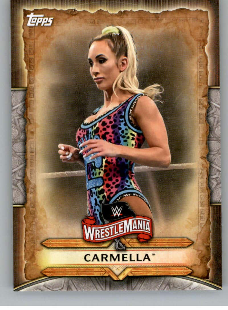 2020 Topps WWE Road to WrestleMania Roster #WM-17 Carmella Wrestling Trading Card