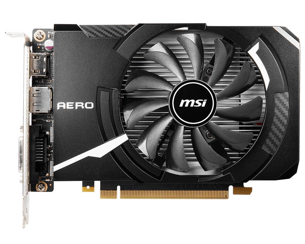 MSI Gaming GeForce GTX 1650 128-Bit HDMI/DP/DVI 4GB GDRR6 HDCP Support DirectX 12 VR Ready OC ITX Graphics Card (GTX 1650 D6 AERO ITX OC)