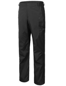 little donkey andy men's lightweight waterproof rain pants breathable hiking pant for outdoor fishing black xl