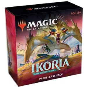 MTG Magic The Gathering Ikoria Booster Prerelease Pack Set Kit - Box of 6 Packs + More