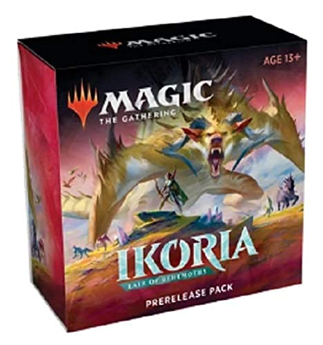 MTG Magic The Gathering Ikoria Booster Prerelease Pack Set Kit - Box of 6 Packs + More