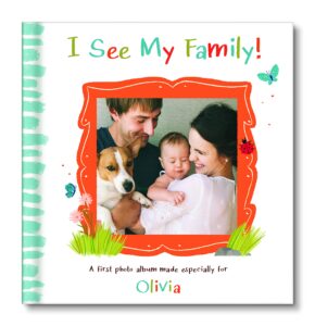 baby’s first family photo album - personalized children's story - i see me!