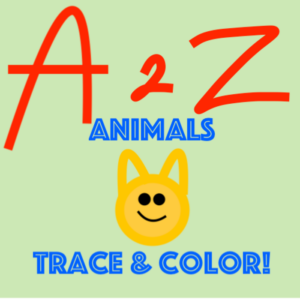 trace with me activity coloring book - animals