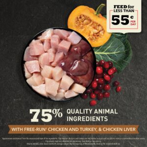 ACANA Highest Protein Meadowlands Grain-Free Dry Cat Food, Free-Run Chicken and Turkey and Chicken Liver Cat Food Recipe, 10lb