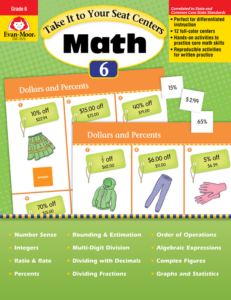 take it to your seat: math centers, grade 6 - teacher reproducibles, e-book