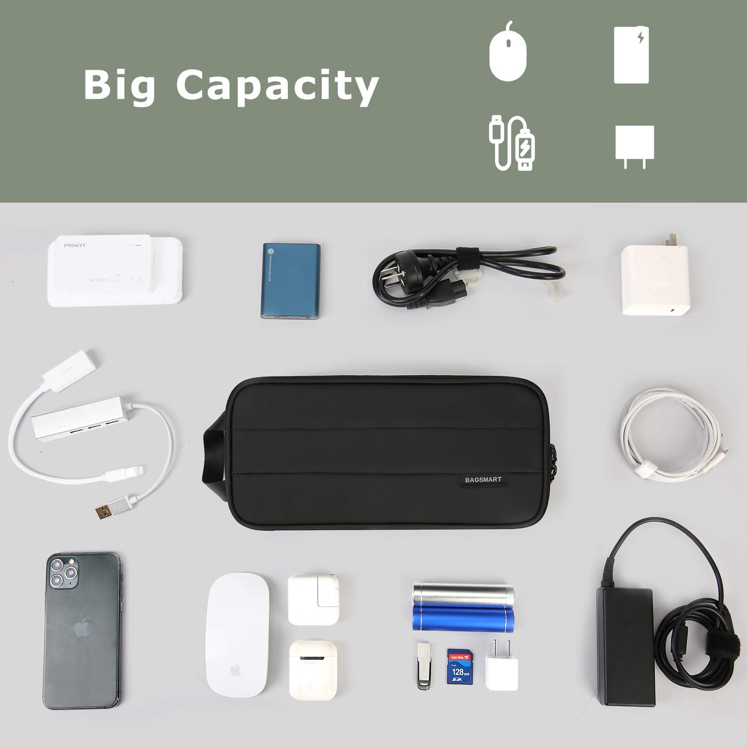 BAGSMART Electronic Organizer,Travel Cable Organizer