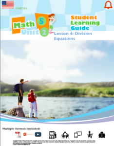 grade 5: math: operations with whole numbers: l4: division equations 5.nbt.b.6