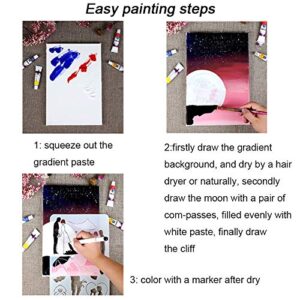 MOCOHANA ®9Pcs Reusable Plastic Hollow Painting Silhouette Stencil Set DIY Drawing Template Graffiti Stencils (Love)