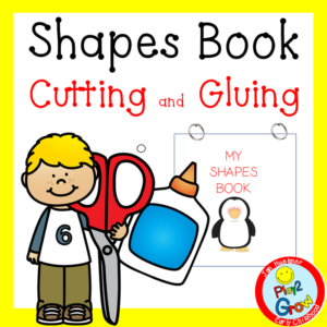 prewriting cutting and gluing shapes