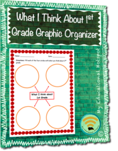 what i think about 1st grade graphic organizer