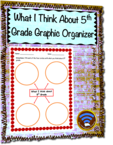 what i think about 5th grade graphic organizer